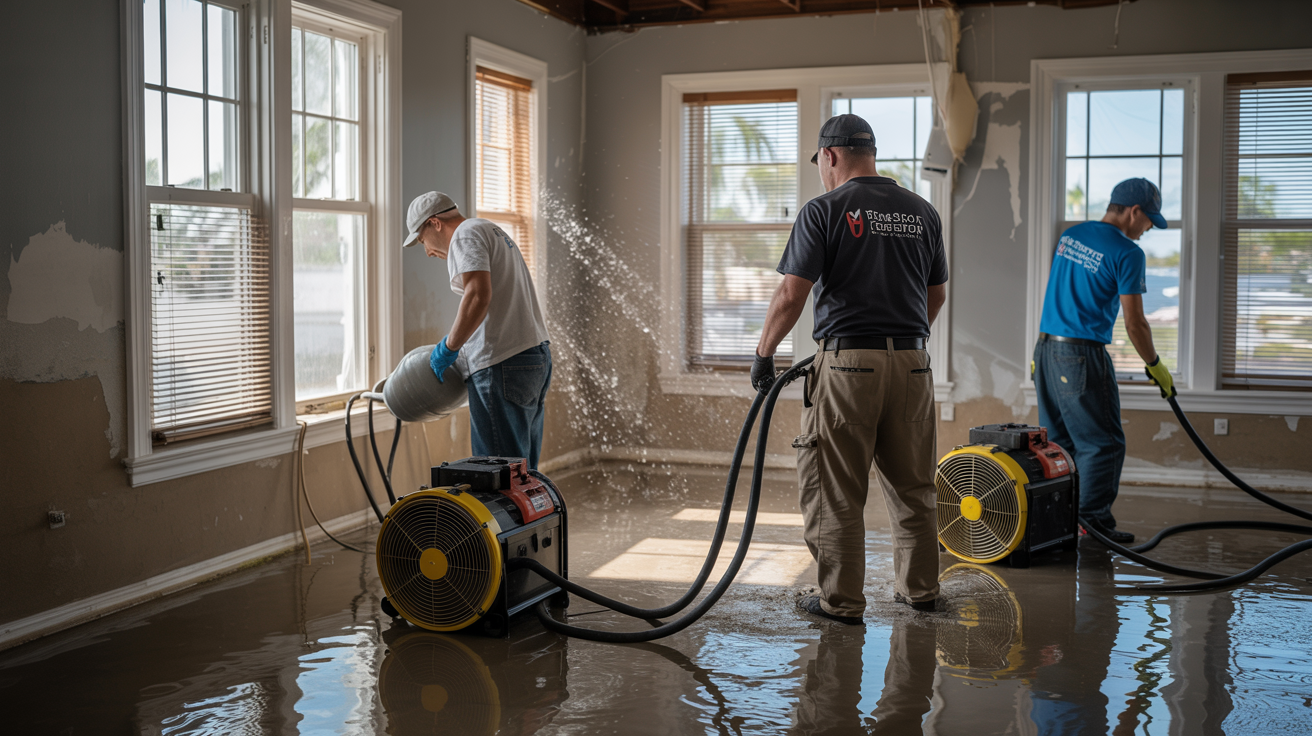Water Extraction & Drying Coordination - Flood Safe Solution